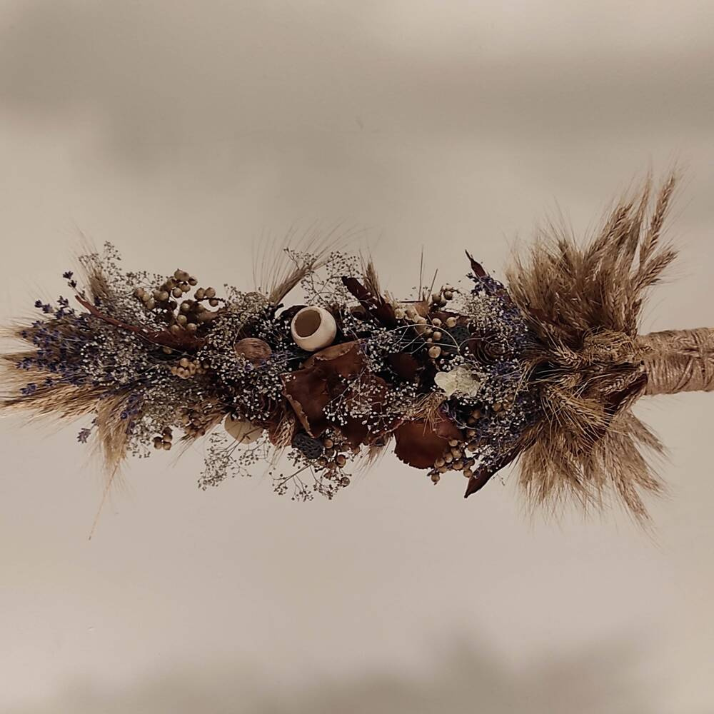 Bouquet of dried plants 40-50 cm | feathers | birds ready-made ...
